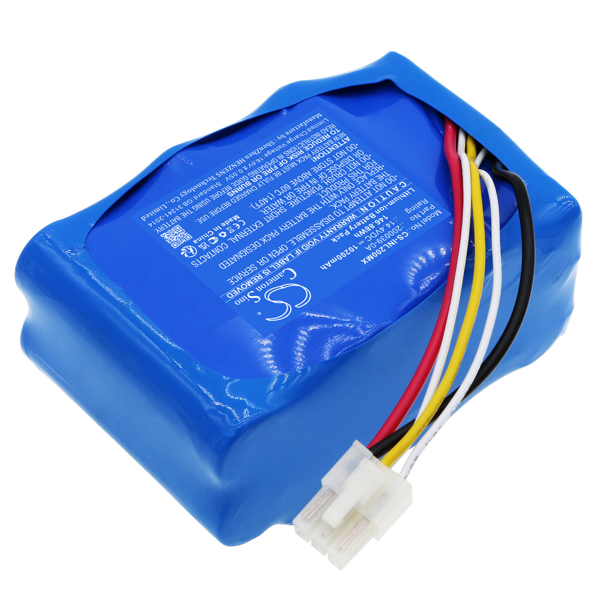 10200mAh 200039-0A High Capacity Battery for Inova Labs Oxygen Machine ...