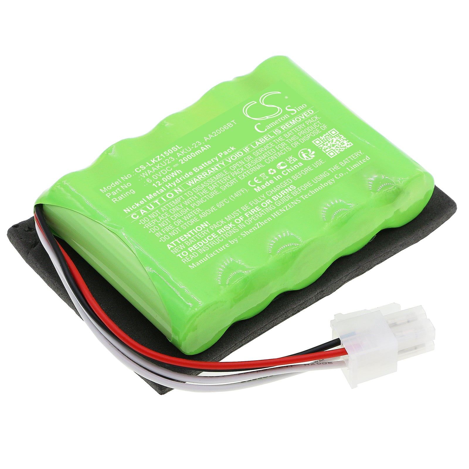 2000mAh WAAKU23, AKU-23, AA2006BT Battery for Sonel LKZ-1500 Cable Det ...