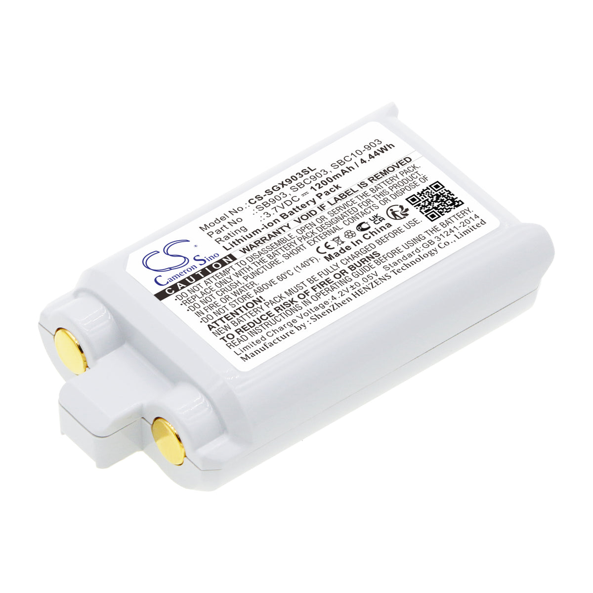 1200mAh SB903, SBC903, SBC10-903 Battery for Shure SLX-D Transmitter ...